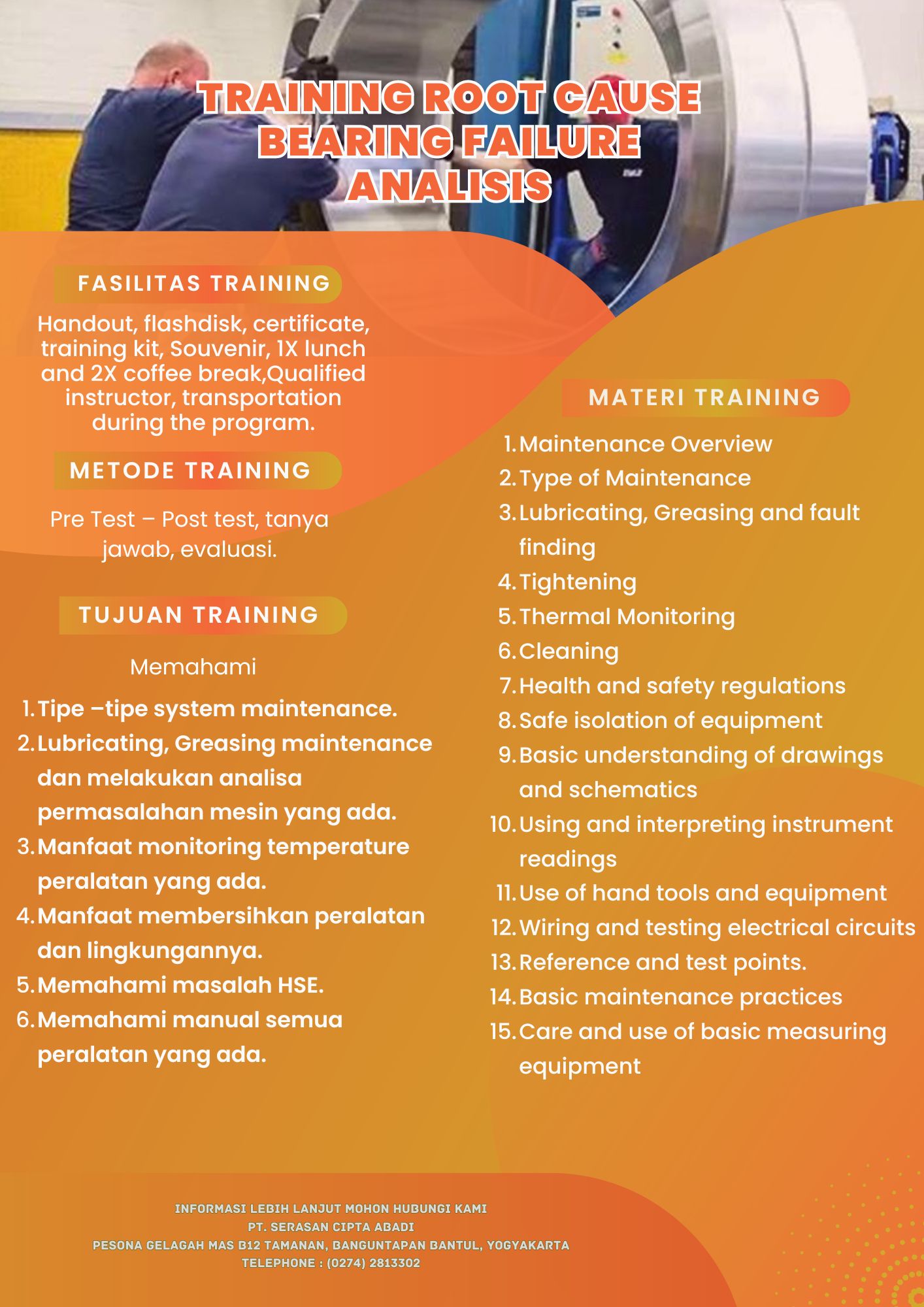 ROOT CAUSE BEARING FAILURE ANALISIS – Serasan Cipta Abadi